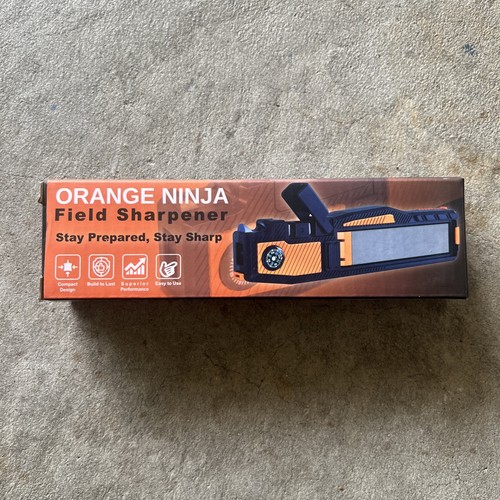 Orange Ninja Field Knife Sharpener 7-in-1 Knife And Tool. "NEW"/ IN BOX ...