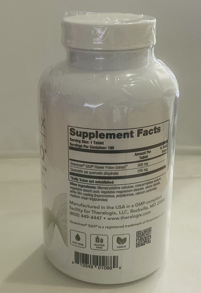 Theralogix Prostate PQ - Rye Grass Pollen Extract & Quercetin ...