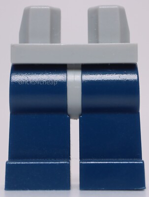 Lego Dark Blue Minifig Legs with Light Bluish Gray Hips | eBay