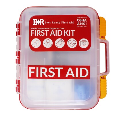 351 piece Emergency First Aid Kit Home Workplace Survival OSHA ANSI ...