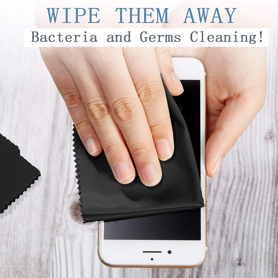 Premium Microfiber Cleaning Cloths Eyeglasses Cleaner Cloths for LCD ...