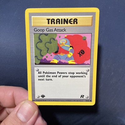 Pokémon TCG Goop Gas Attack Team Rocket 78 Regular 1st Edition Common ...