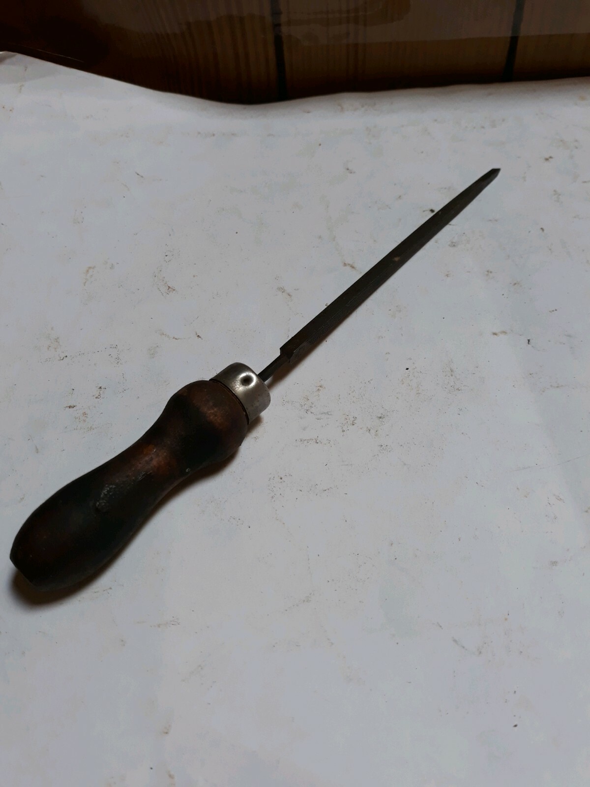 Vintage 3 edge file with wooden handle. Made in Australia | eBay