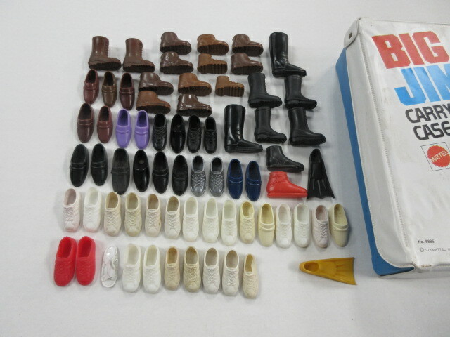 1970's MATTEL BIG JIM SHOES PART LOT W/ CASE | eBay