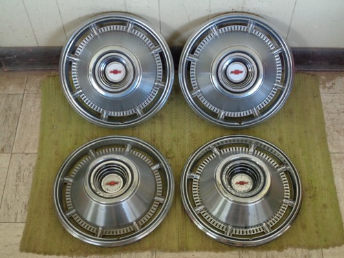 1966 Chevrolet Hub Caps 14" Set of 4 Chevy Hubcaps 66 | Genuine OEM ...