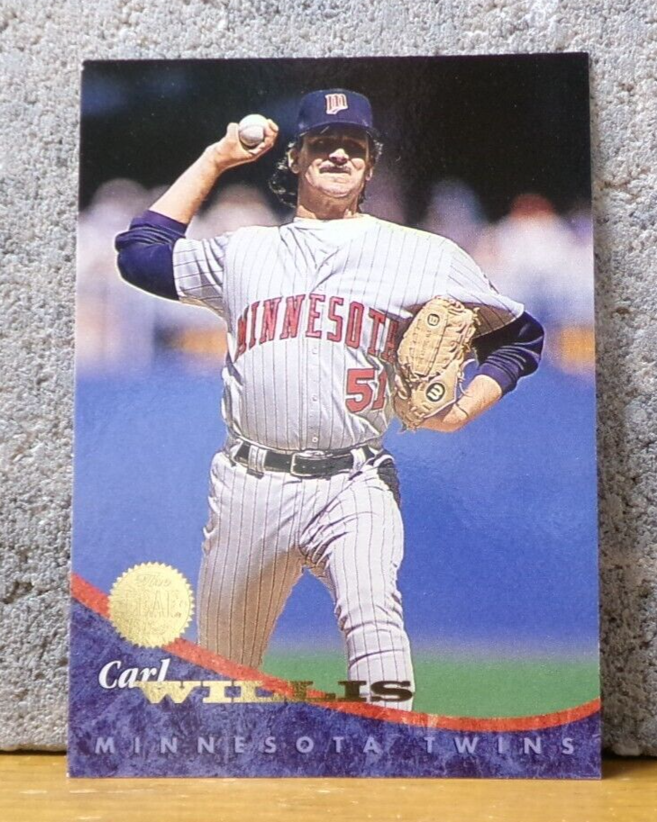BASEBALL CARD METRODOME MINNESOTA TWINS CARL WILLIS | eBay