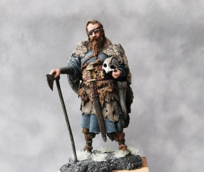 ⭐Action Figure Vikings Jarl, 9-10 th scale 1/24 75 mm Figures Tin ...