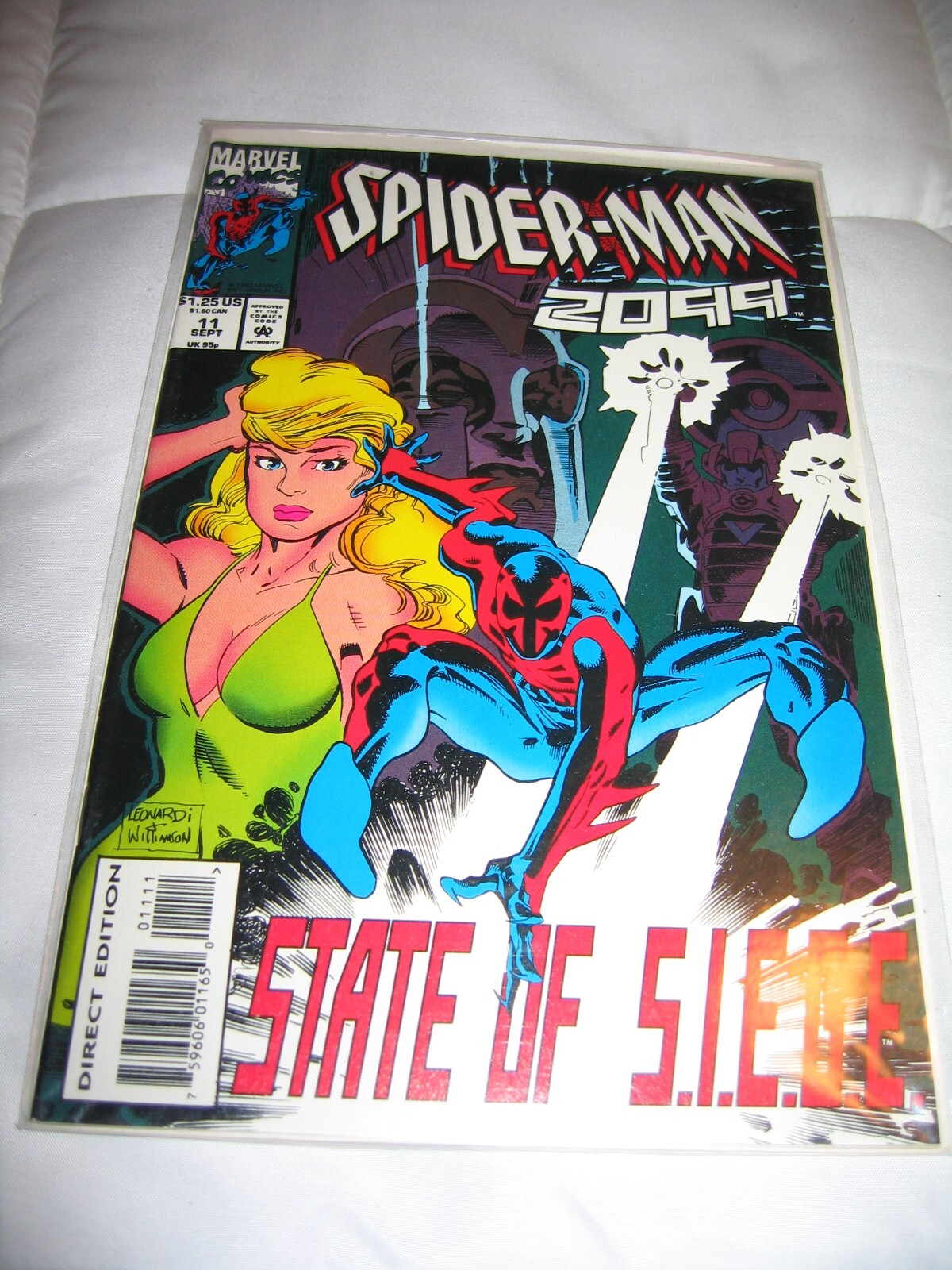 1993 State of S.I.E.G.E. Spider-Man 2099 #11 comic Book Direct Edition ...