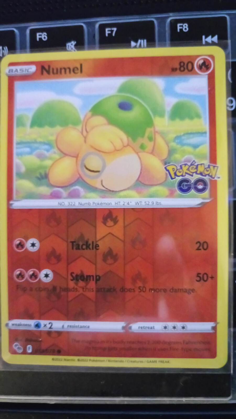 013/078 Numel Common Reverse Holo Card : Pokemon GO Trading Card Game ...