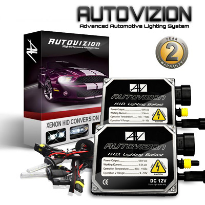 GE Digital 55w HID Light Kit H4 H7 H11 H13 9003 9005 9006 6K 5K Hi-Lo ...