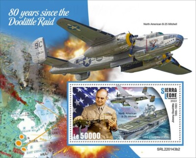 Sierra Leone - 2022 WWII Doolittle Raid - Stamp Souvenir Sheet ...