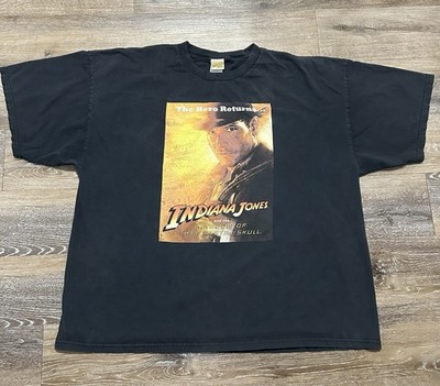 2008 Indiana Jones Kingdom Of the Crystal Skull Movie Promo T-Shirt XXL ...