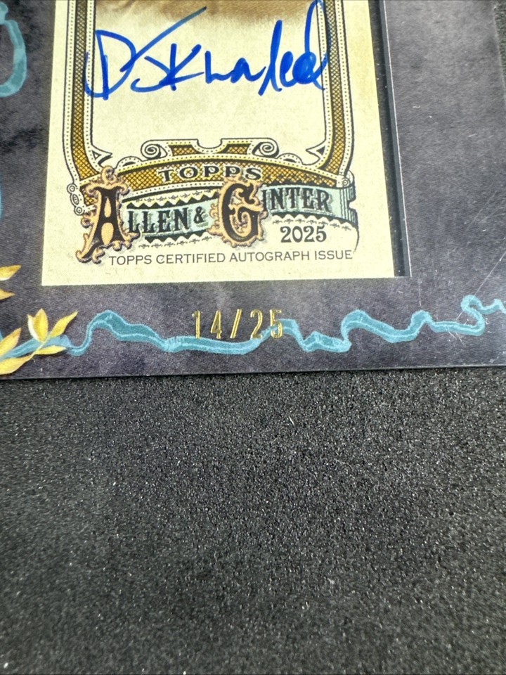 🔥DJ KHALED 2025 ALLEN & GINTER BLACK /25 AUTO ! JUST RELEASED! HUGE ON CARD🔥 | eBay