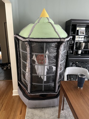 2007 Gemmy Halloween Airblown Inflatable Demon Tower *Extremely Rare ...