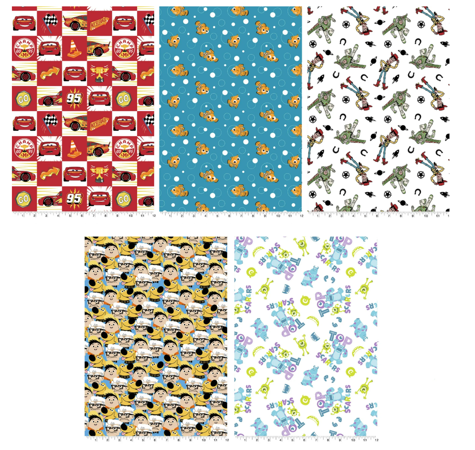 Fat Quarter 18" x 21" VERITY Children Licensed Character & Regular 100% ...