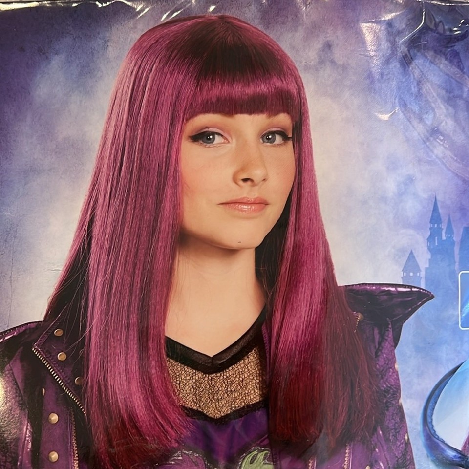 NWT Disney Girl's Descendants 2 Mal Isle Look Wig Halloween Costume | eBay