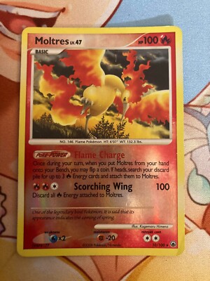 Pokemon TCG Moltres 10/100 Reverse Foil Majestic Dawn MP | eBay