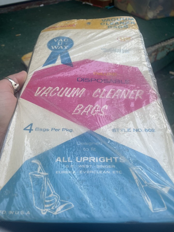VAC U WAY DeLuxe Vacuum Cleaner Bags 4 Pack Style 602 GE West Singer ...
