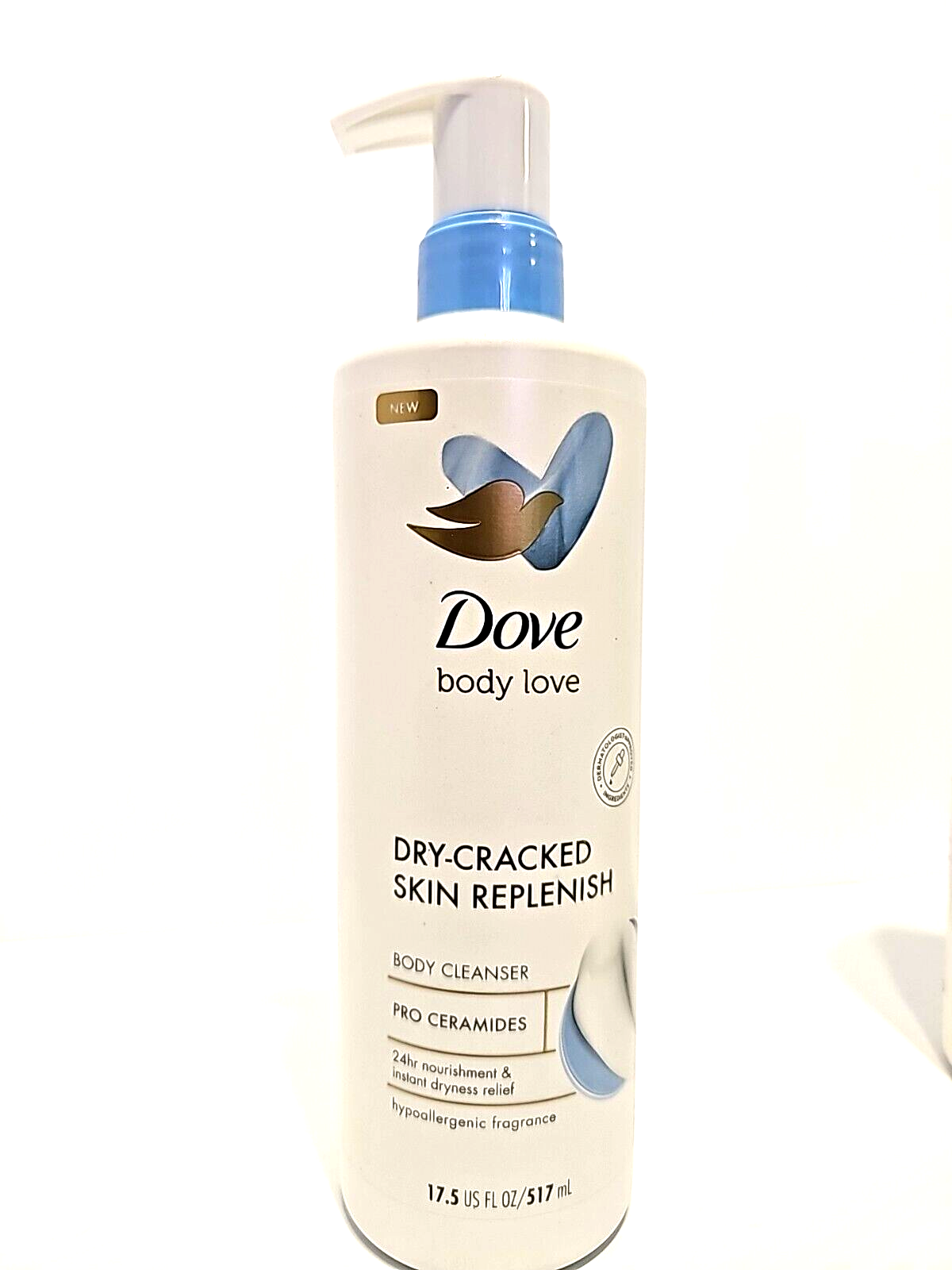 Dove Body Love Dry-Cracked Skin Replenish Body Cleanser 17.5 fl oz | eBay