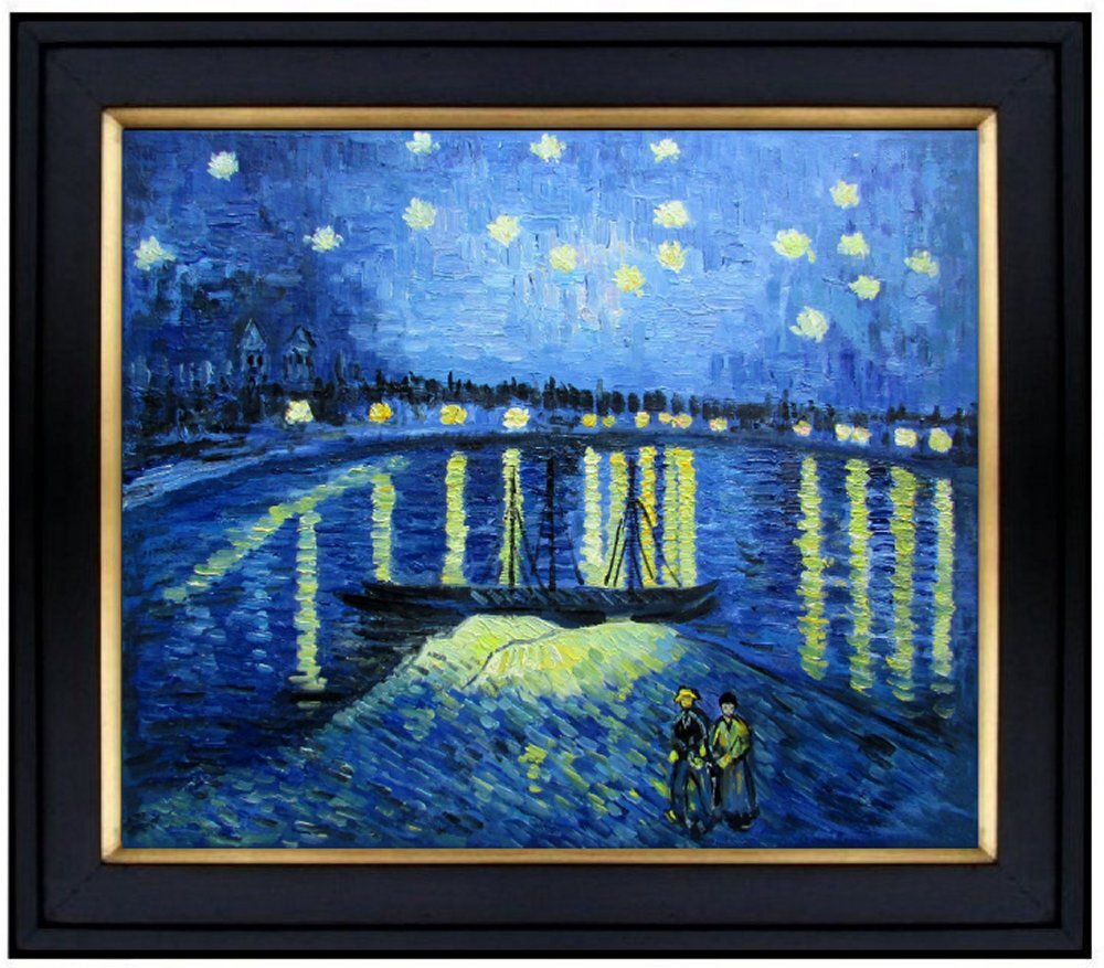 Starry Night Over The Rhone Van Gogh Original Famous Paintings: Real