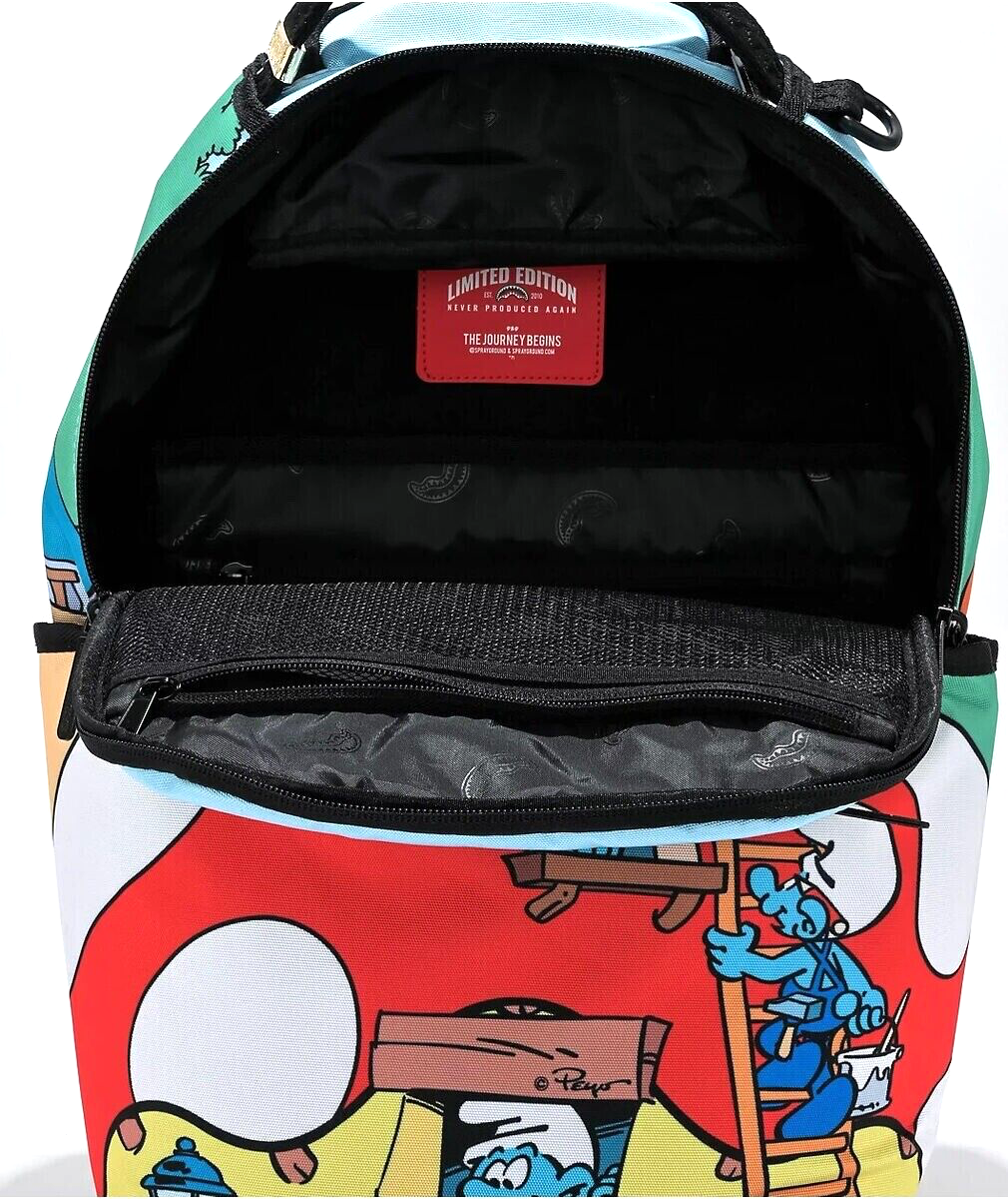 Sprayground The Smurfs Shark In Paris Backpack Laptop Back To School ...