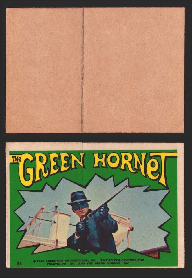 1966 Green Hornet Stickers Topps Vintage Trading Card You Pick Singles ...