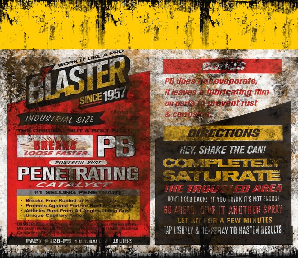 PB P B Blaster Mechanic Tumbler 20oz Tumblers Motor Oil Engine | eBay