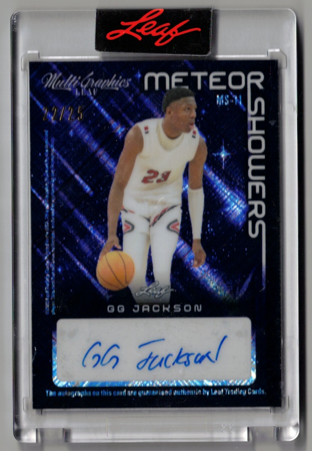 MAX CHRISTIE GG JACKSON 22/23 Leaf Dual Auto Autograph Signed Rookie RC ...