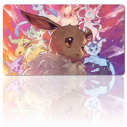 Pokemon Eevee Board Game Lugia Playmat Games Play Card Game Mat TCG MTG ...