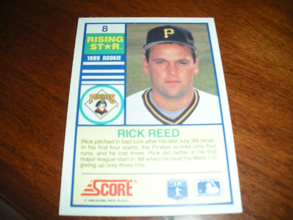 1990 Score Rising Star Baseball #8 Rick Reed Pittsburgh Pirates | eBay