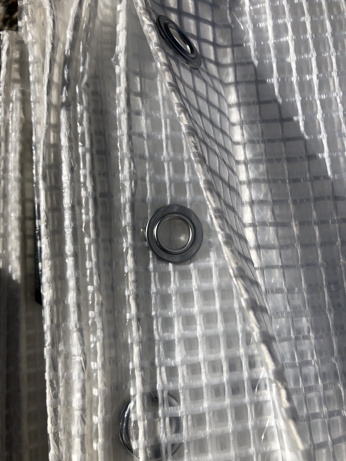 AmazonCommercial Heavy Duty Waterproof Clear Mesh Tarp 10 ft. 1-Pack ...