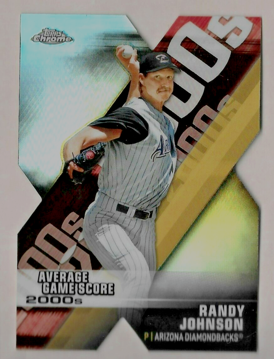 RANDY JOHNSON 2020 TOPPS CHROME DIECUT INSERT #DOD-9 DIAMONDBACKS HOF ...