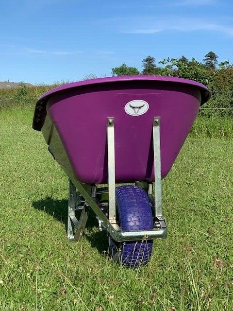 PUNCTURE PROOF OX WHEELBARROW 120L 160L 200L Garden Stable Foam Tyres ...