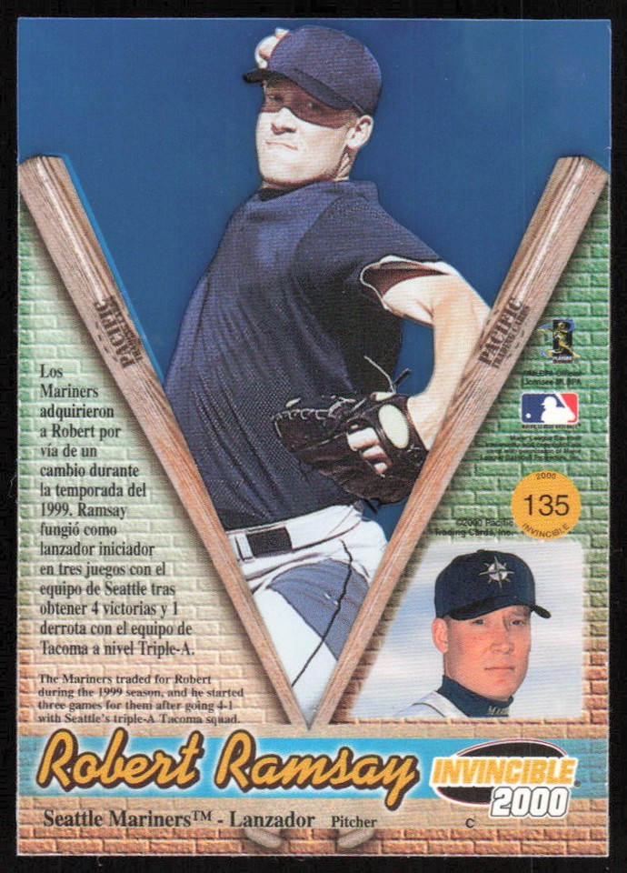 2000 Pacific Invincible #135 Rob Ramsay - FREE SHIPPING | eBay