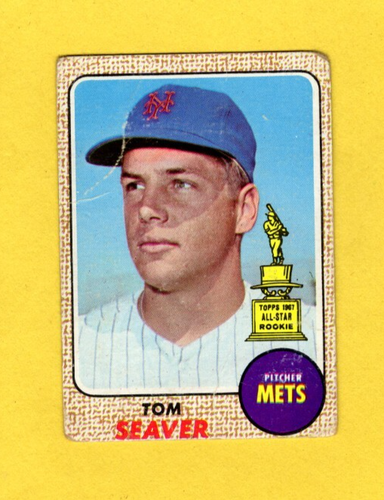 1968 Topps Tom Seaver #45 New York Mets FAIR/GOOD FREE SHIPPING | eBay