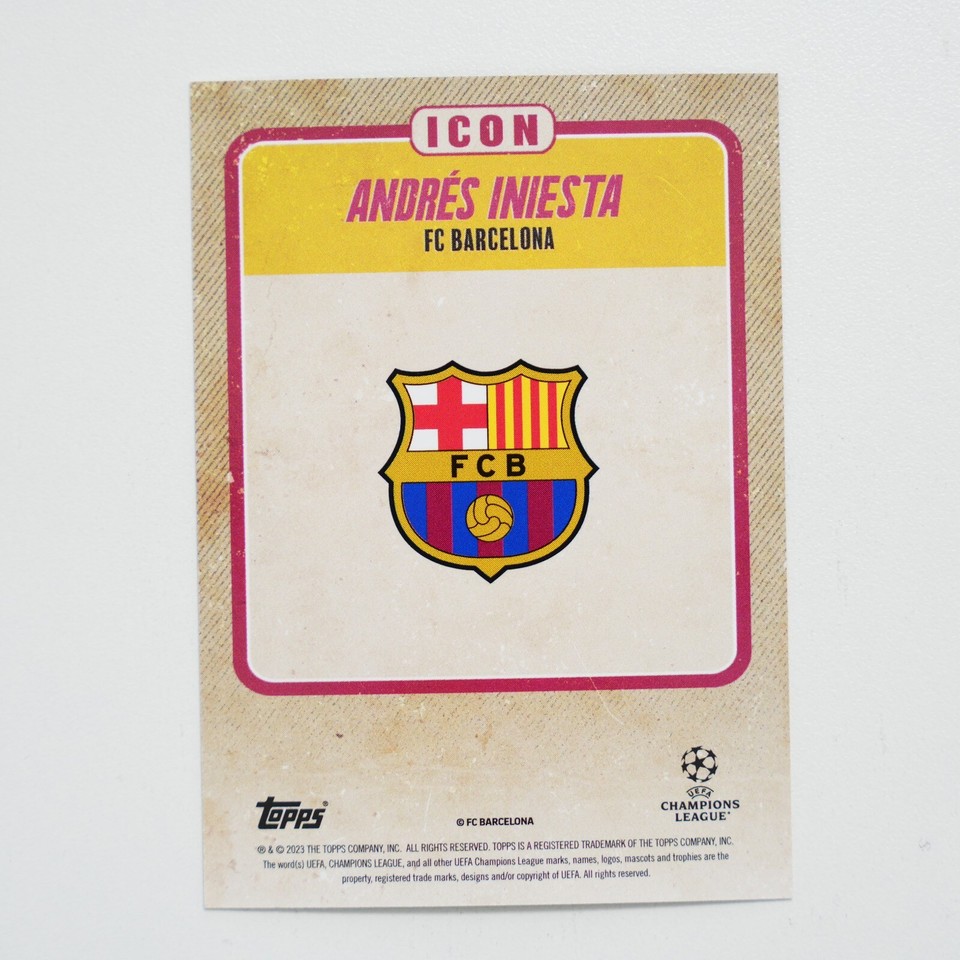 2022-23 Topps Platinum Andres Iniesta Icon Legends SSP Spain Barcelona ...