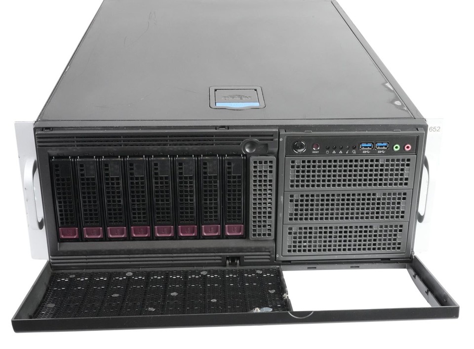 Supermicro SYS-7049GP-TRT X11DPG-QT 2x Xeon Gold 6140 2.3GHz 96GB 4U ...