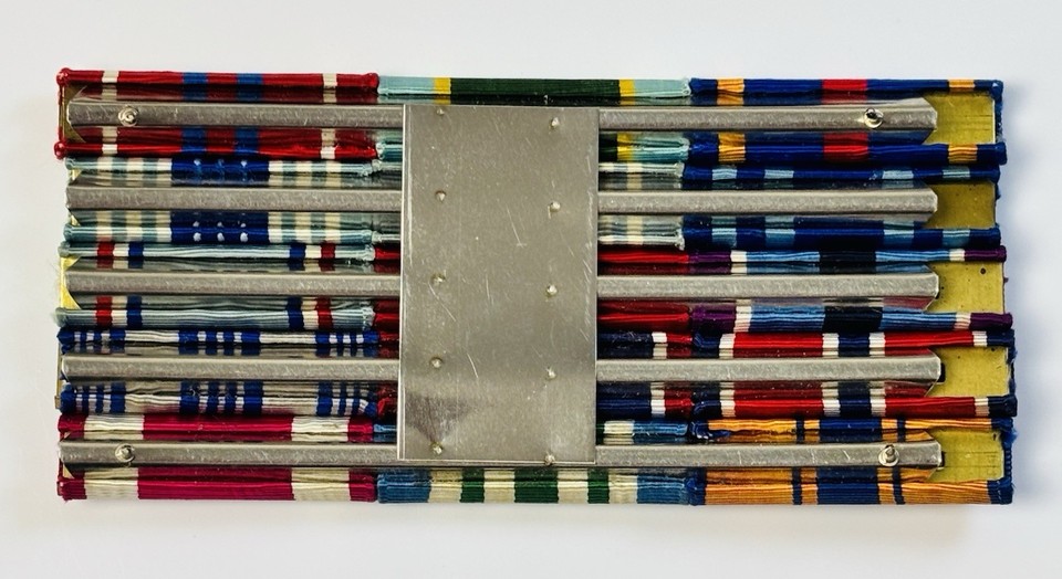 Vietnam Era US Army Ribbon Bar Set 5-Row 15 Ribbons w/ Devices Cold War ...