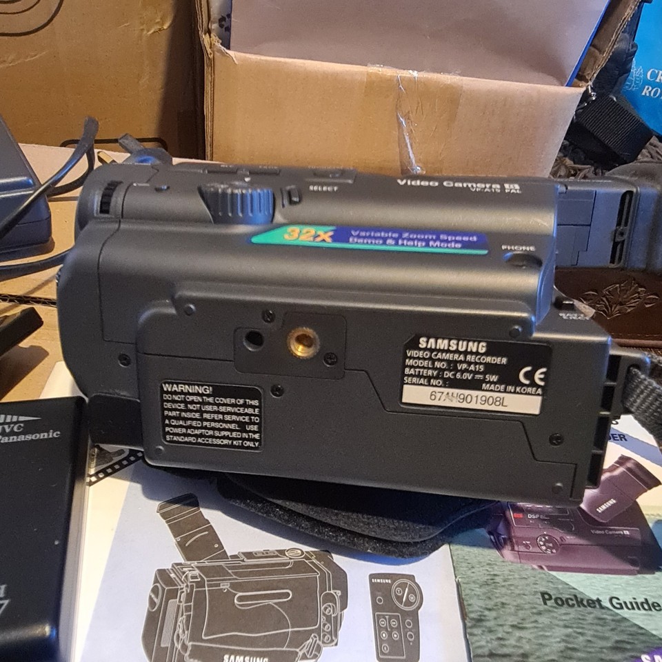 Samsung VP-A15 Analogue 8mm Camcorder Video Camera. Good Working Order ...