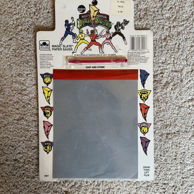 Vintage Mighty Morphin Power Rangers Magic Slate Paper Saver Toy 1994 ...