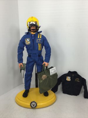 1/6 CUSTOM HASBRO GI JOE US NAVY BLUE ANGELS FIGHTER PILOT F-18 HORNET ...
