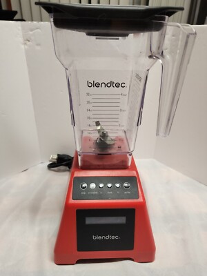 BlendTec Total Blender Model ES3 Black with 32 oz pitcher Red | eBay