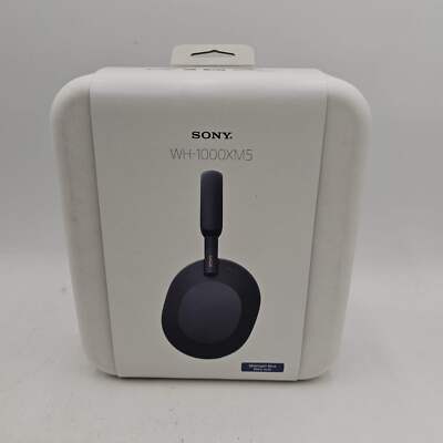 New Sony WH-1000MX5 Midnight Blue Bluetooth Headphones WH1000XM5/L | eBay