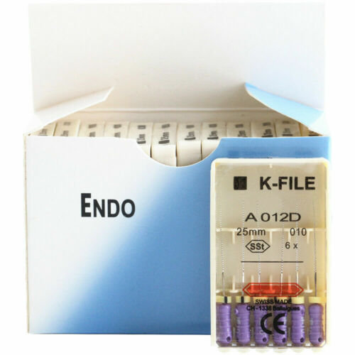 Dental Endodontic Hand Files Endo Root Canal K files Stainless Steel 6 ...