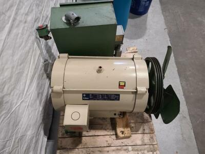 GE Compressor Motor 25 HP 1775 RPM 208V 3 Phase Frame 284T with Control ...