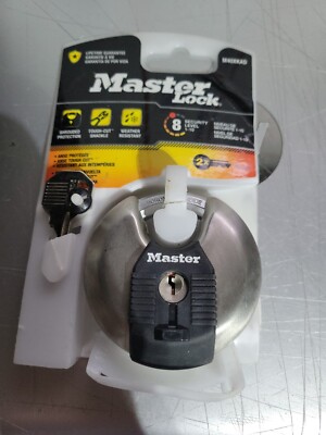 Master Lock M40XD Magnum Heav Duty Stainless Steel Discus Padlock with ...