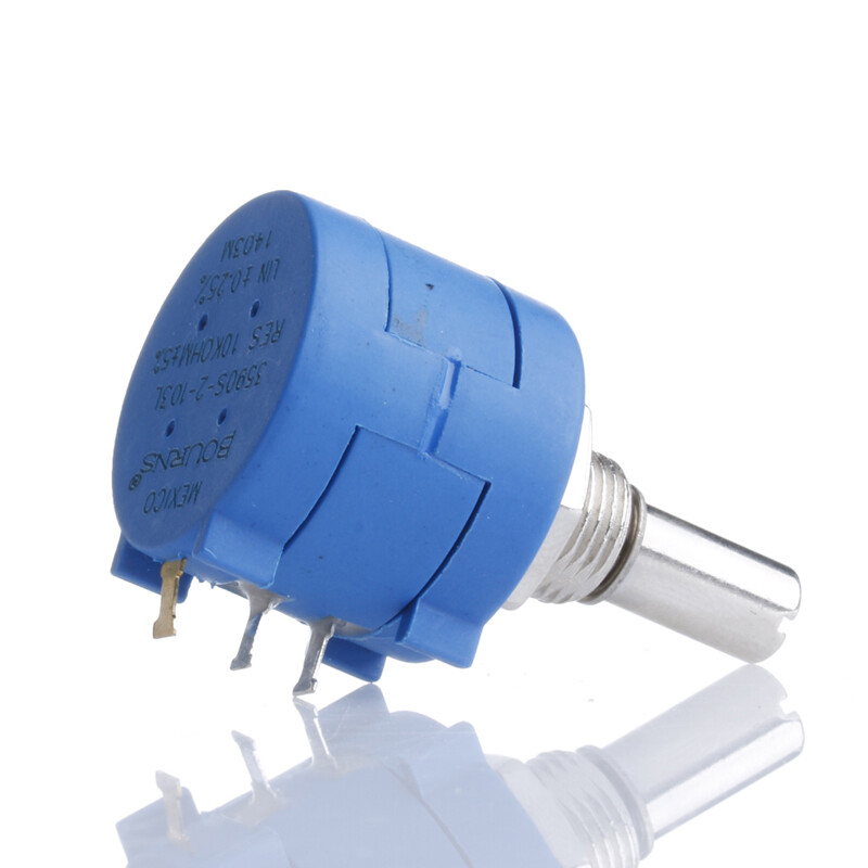 10K Ohm Rotary Potentiometer Pot 10 Turn Variable Dial Resistor | eBay