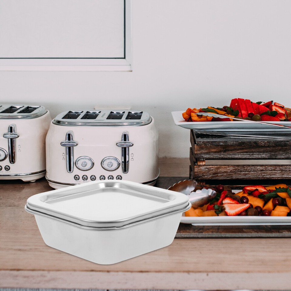 5 Pack Stainless Steel Sample Box Airtight Food Container Containers ...