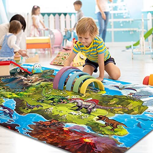Kids Toy Dream Mat Racetrack Activity Playmat Carpet Racing Map for ...