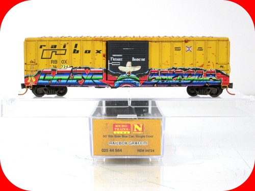 N Scale RAILBOX **CINCO DE MAYO** GRAFFITI Box Car, Micro Trains ...